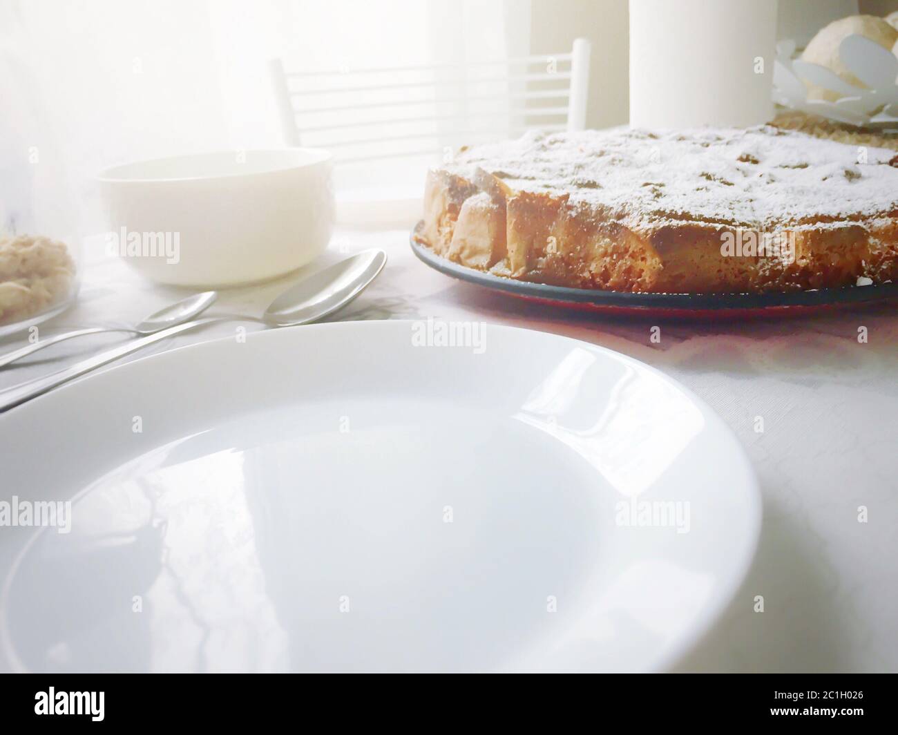 Morning breakfast cake Stock Photo - Alamy