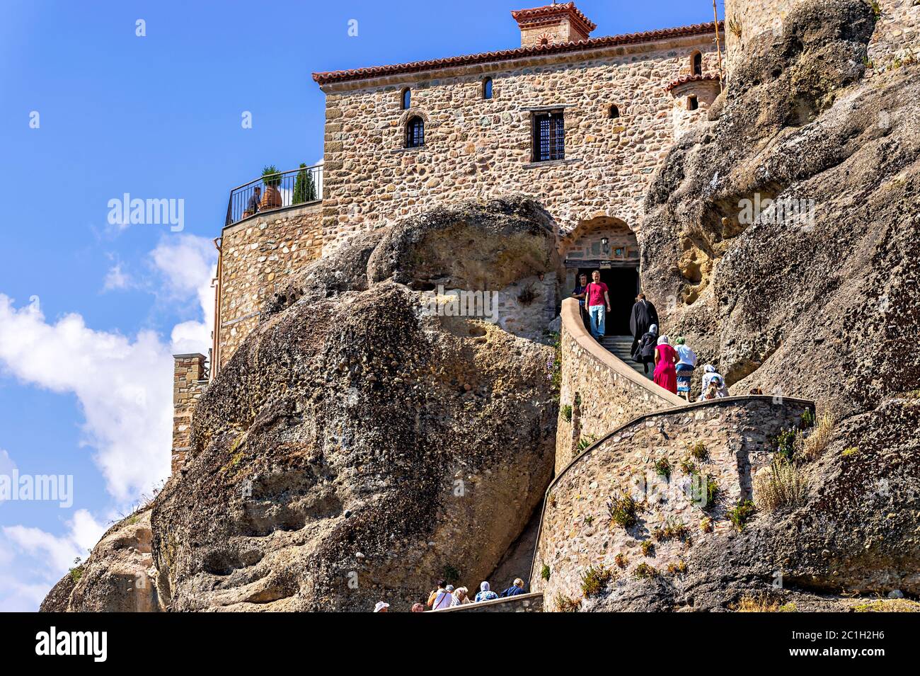 Meteora monasteries aerial view hi-res stock photography and images - Alamy