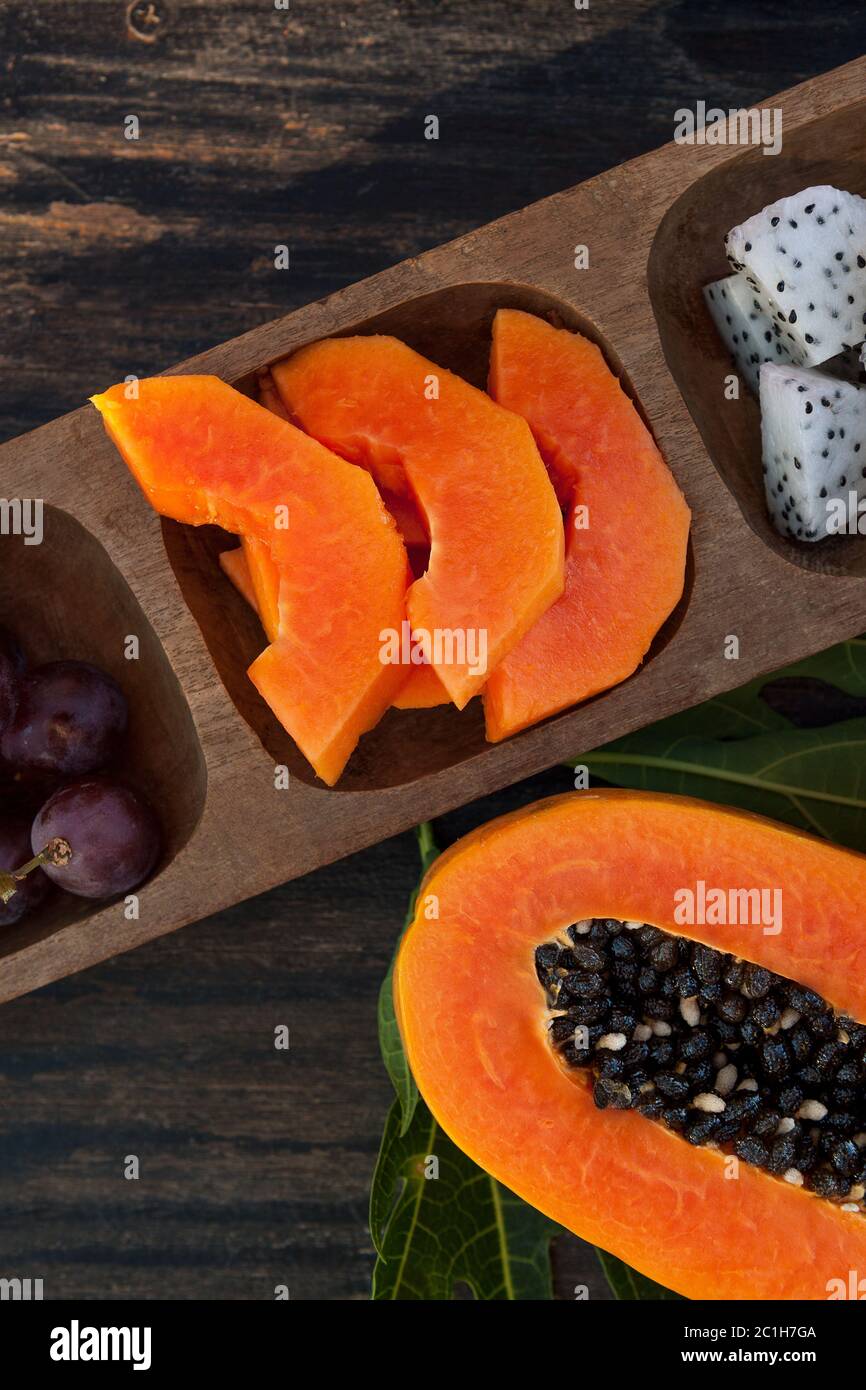 Tropical colorful fruit Stock Photo - Alamy