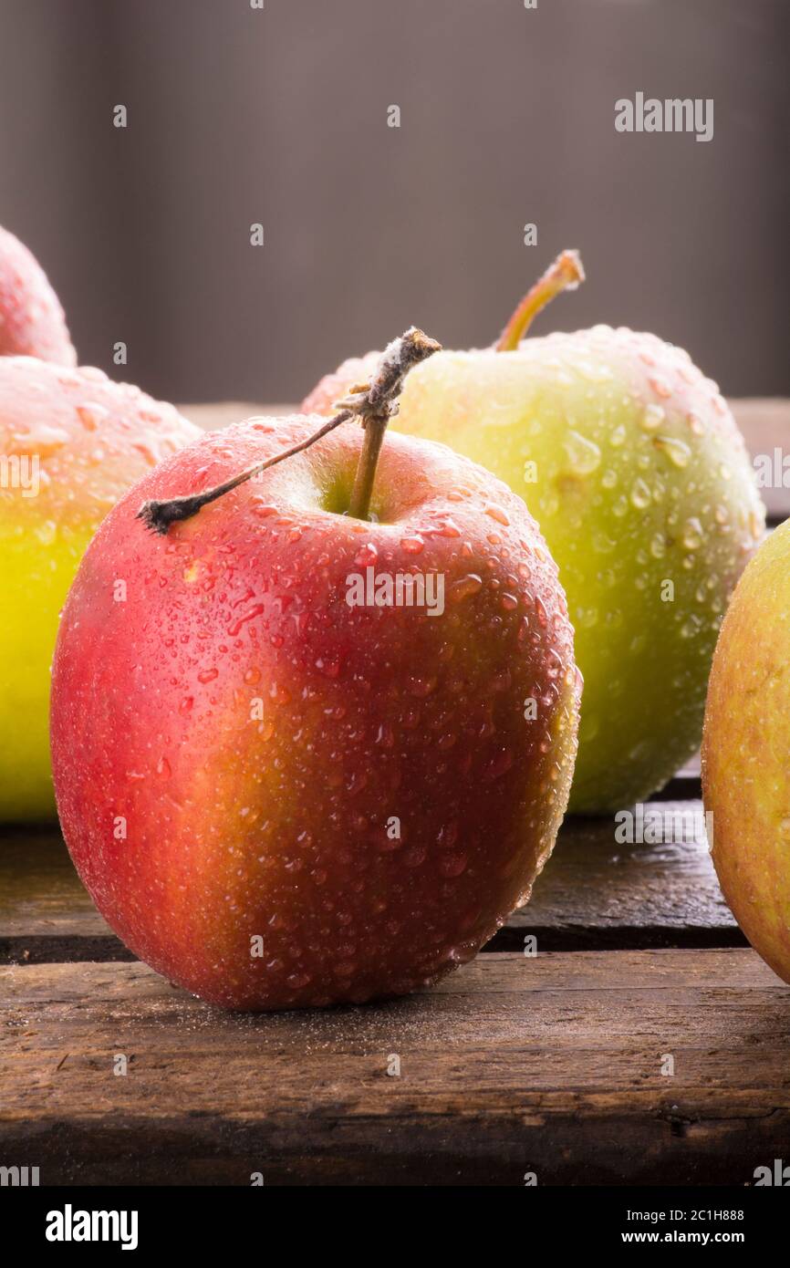 apples in closeup Stock Photo - Alamy