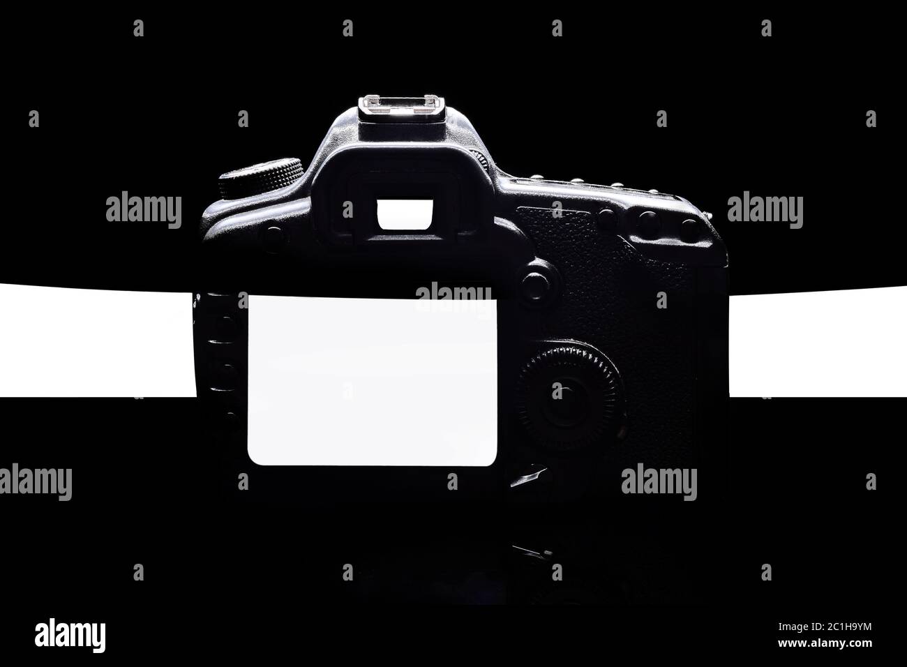 Dslr camera from back Stock Photo - Alamy