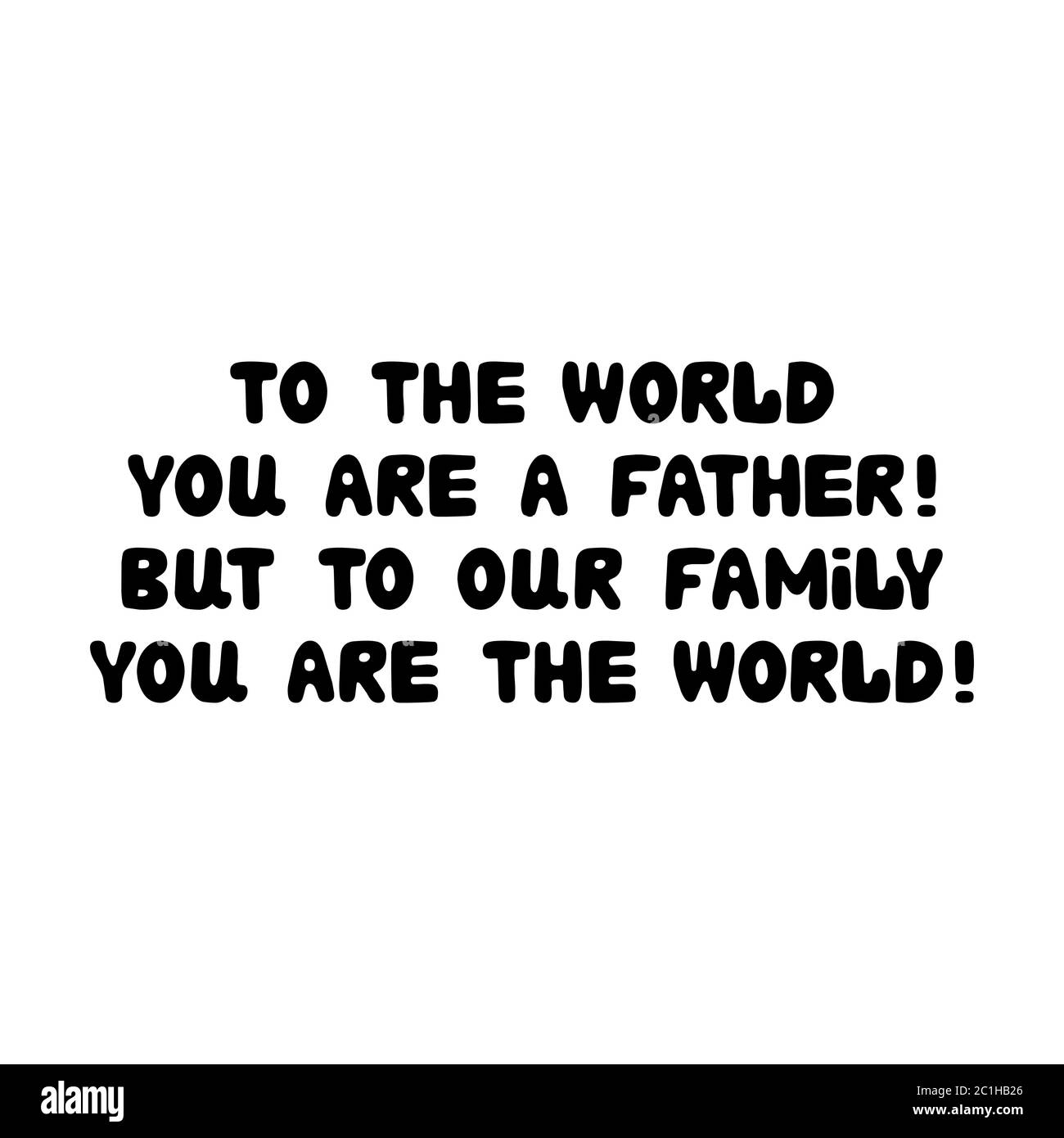 Vector doodle happy family Black and White Stock Photos & Images - Alamy