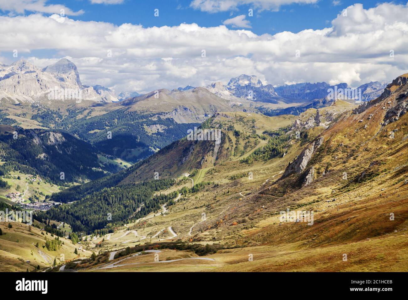 Dolomites mountains landscape Stock Photo - Alamy