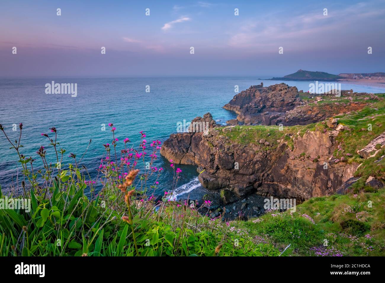 Stunningly beautiful Cornish sea coast Stock Photo - Alamy