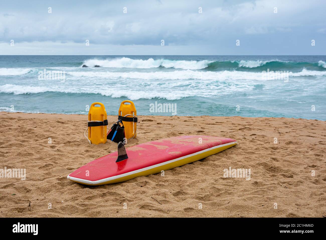 Life Saving equipment on the beach Stock Photo - Alamy