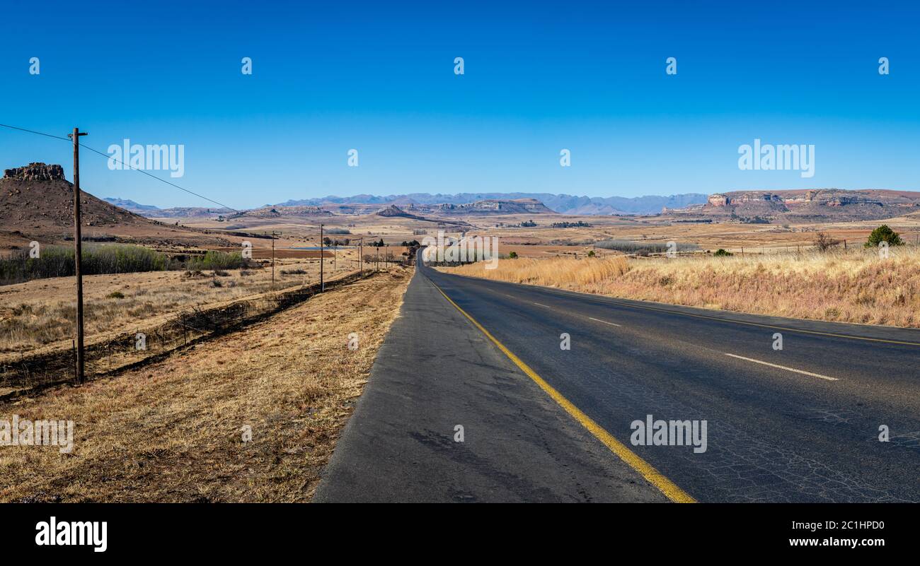 Road into distance Stock Photo - Alamy