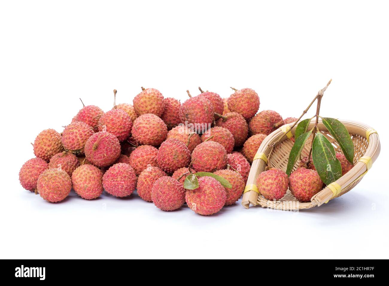 litchi with white background Stock Photo - Alamy