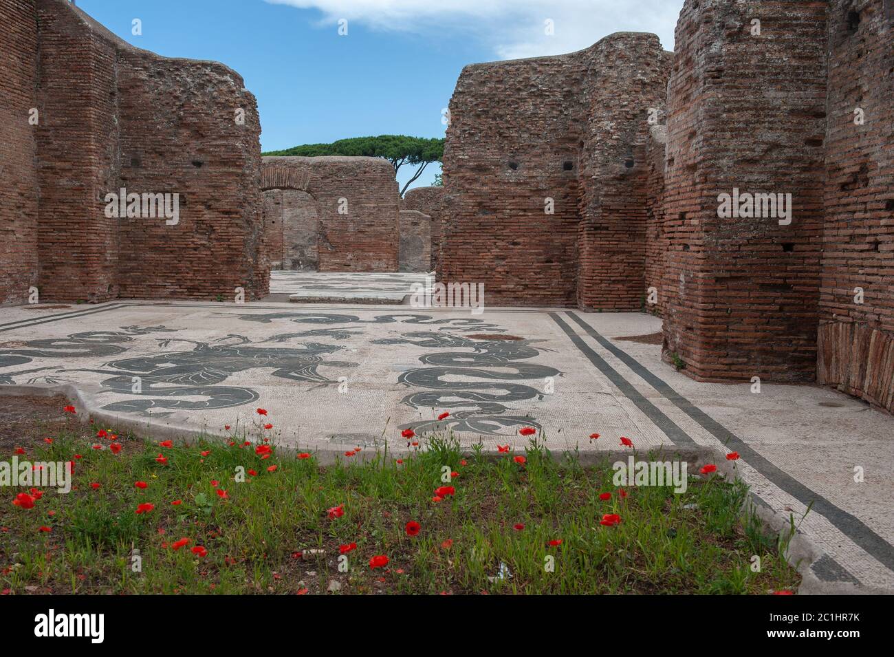 Ostia Antica, Italy. 13/06/2020: Parco Archeologico di Ostia Antica ...