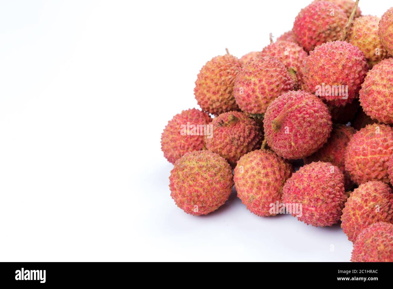 litchi with white background Stock Photo - Alamy