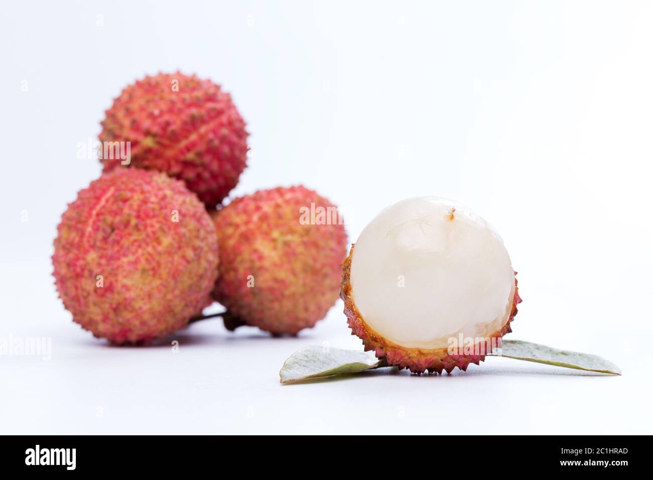 litchi with white background Stock Photo - Alamy