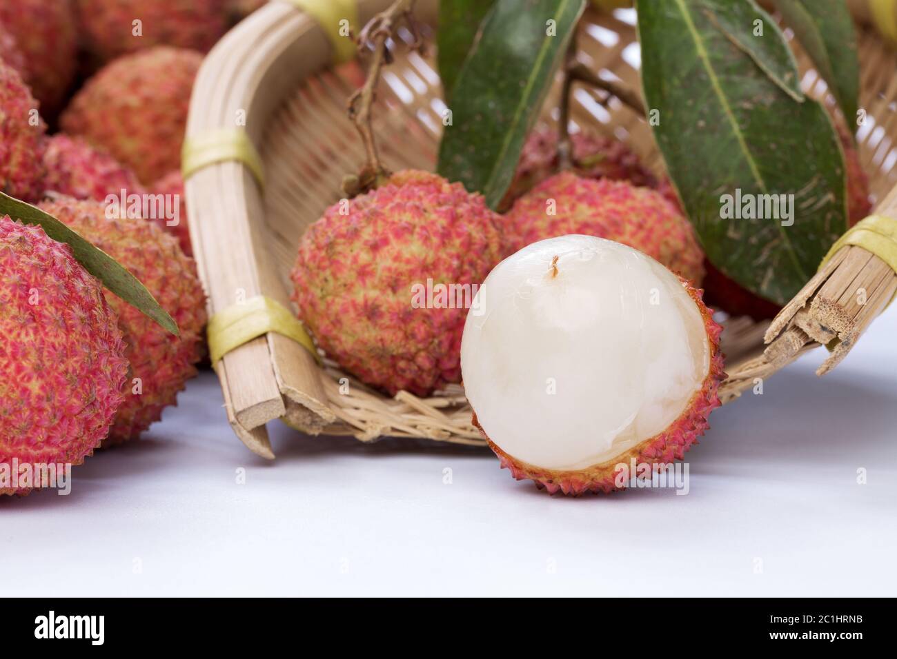 litchi with white background Stock Photo - Alamy