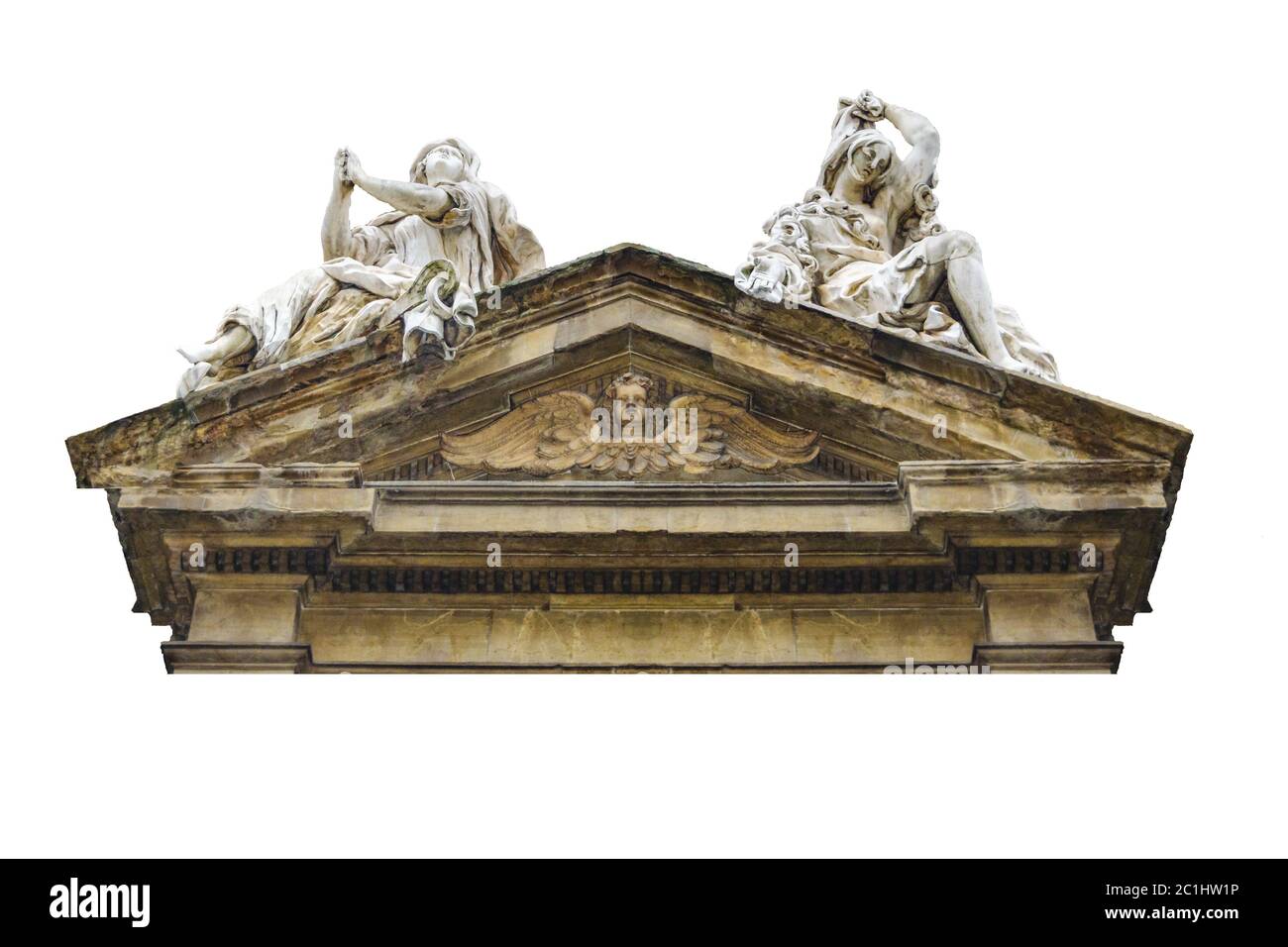 Baroque building church view Cut Out Stock Images & Pictures - Alamy