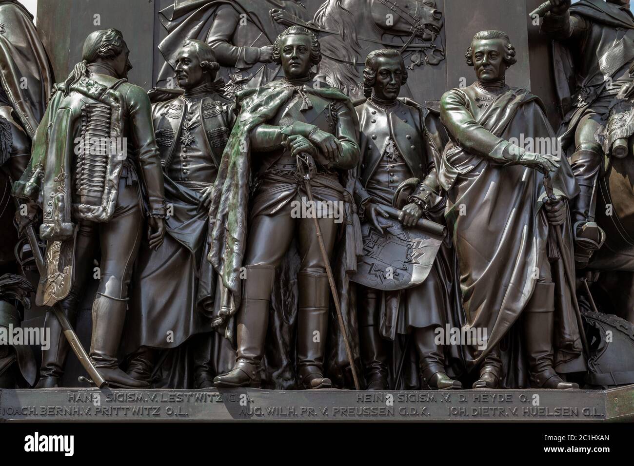 Equestrian monument of Frederick the Great in Berlin Stock Photo - Alamy