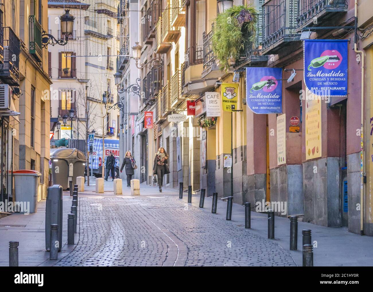 Historic Center Urban Scene, Madrid, Spain Stock Photo - Alamy