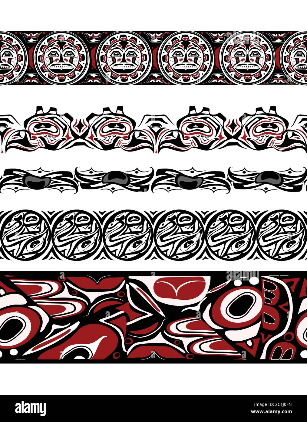 abstract background native north american set Stock Vector Image & Art ...