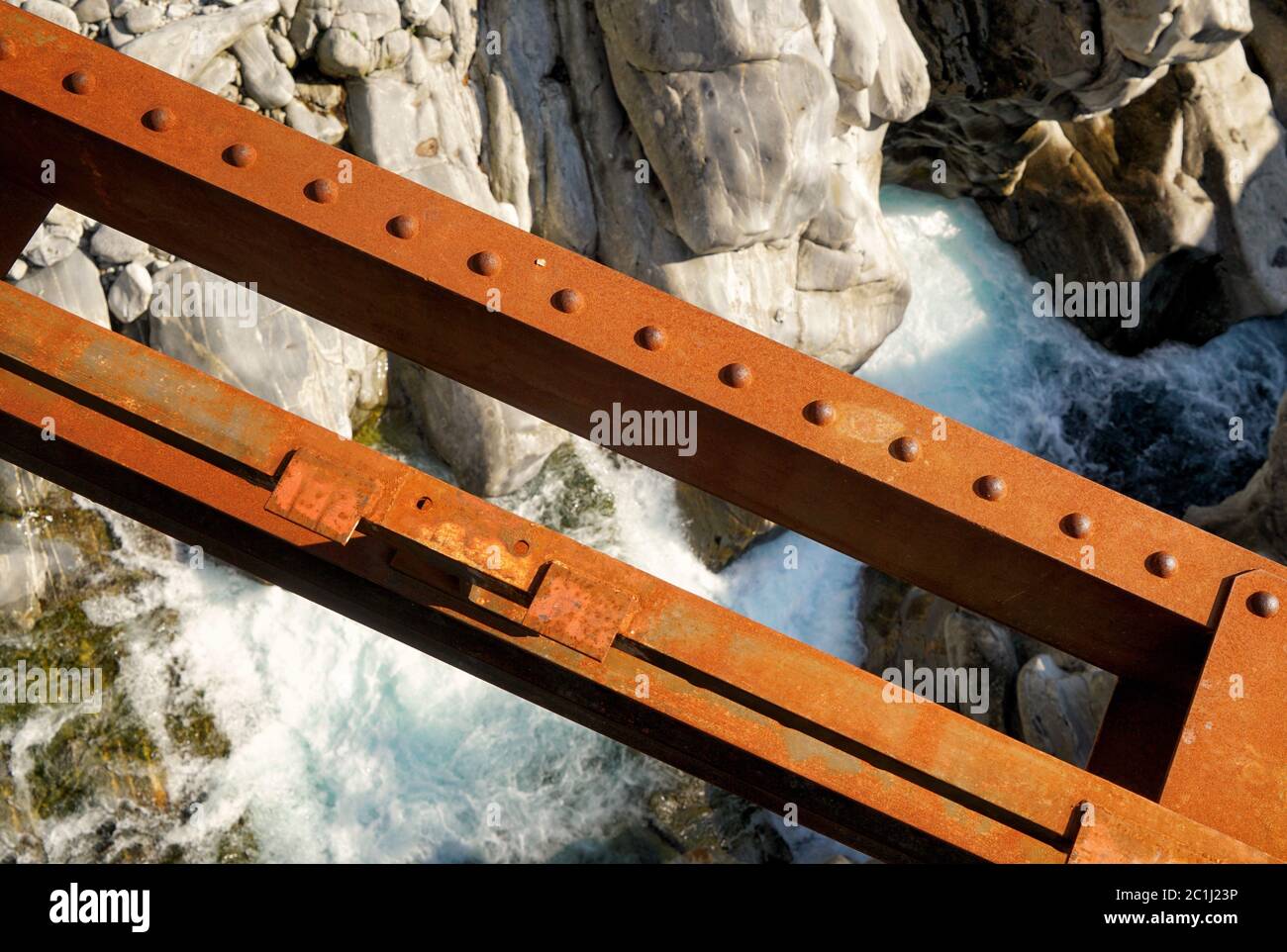 Rusty railroad bridge hi-res stock photography and images - Alamy