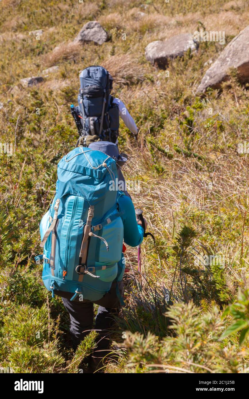 Carring backpack hi-res stock photography and images - Alamy