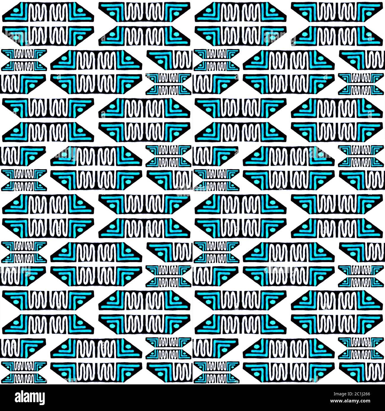 Geometric tribal style pattern Cut Out Stock Images & Pictures - Alamy
