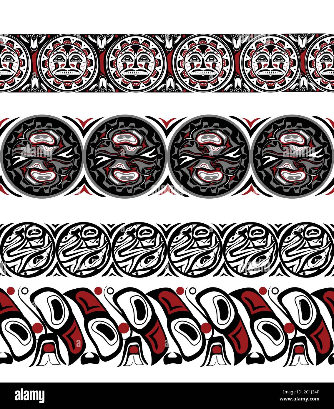 abstract background native north american set Stock Vector Image & Art ...