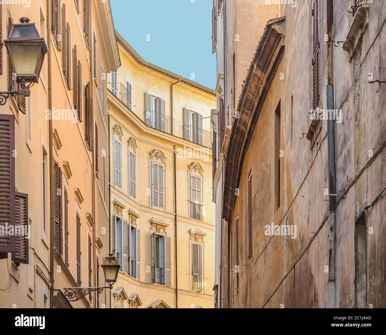 Rome City Street Scene Stock Photo - Alamy