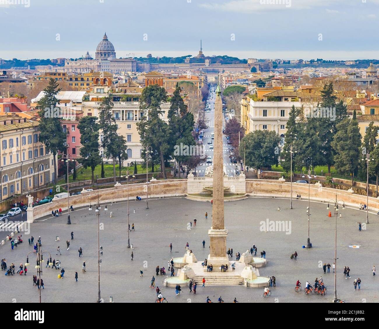 Piazza del Popolo, Rome, Italy Stock Photo - Alamy