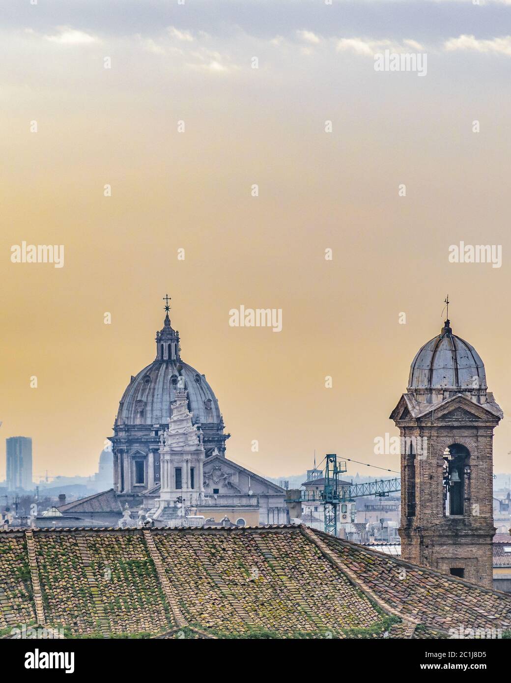 Rome Buildings Aerial View Stock Photo - Alamy