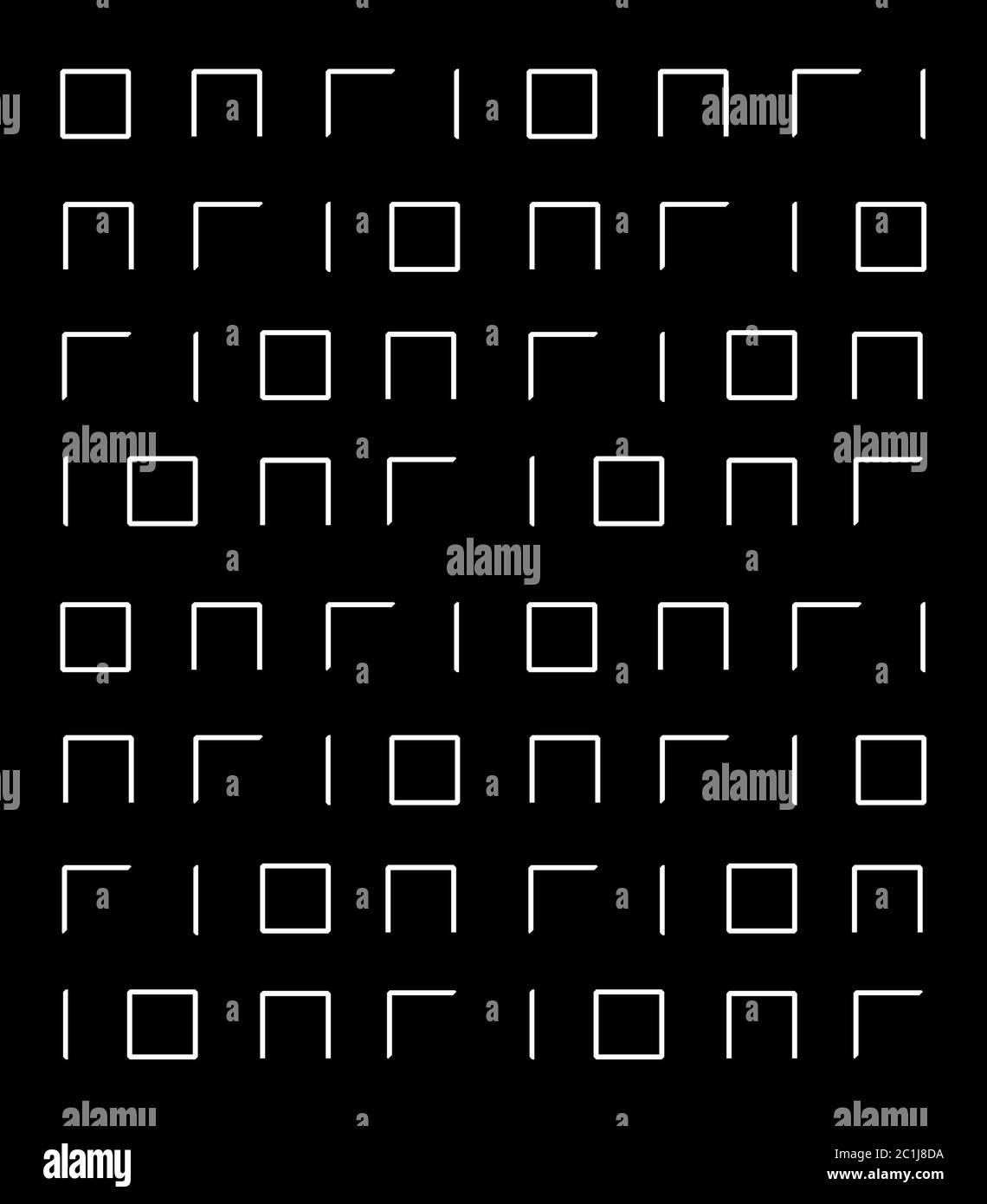 Minimalistic repeat art Black and White Stock Photos & Images - Alamy