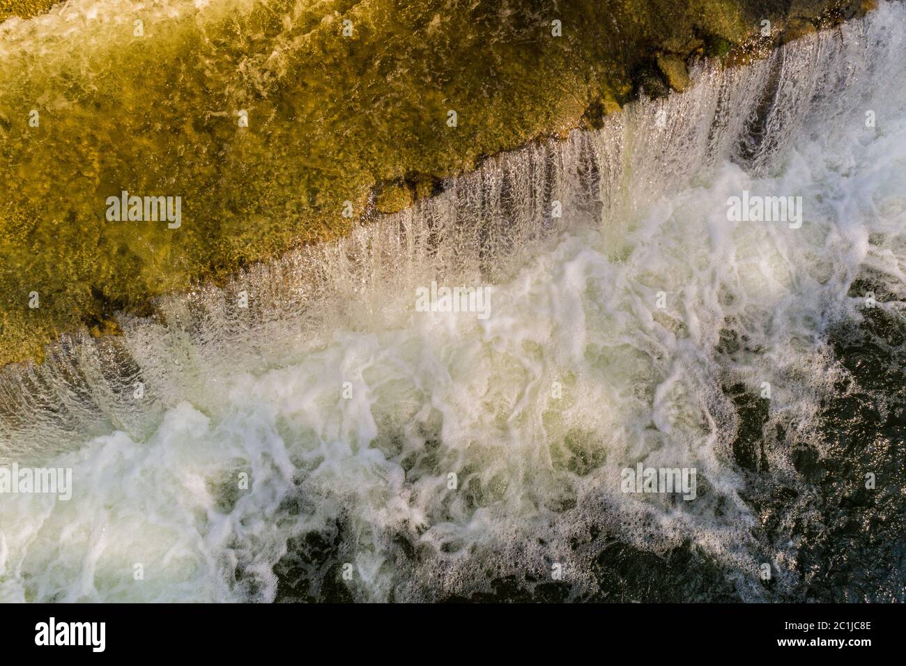 Bird view of a waterfall Stock Photo - Alamy