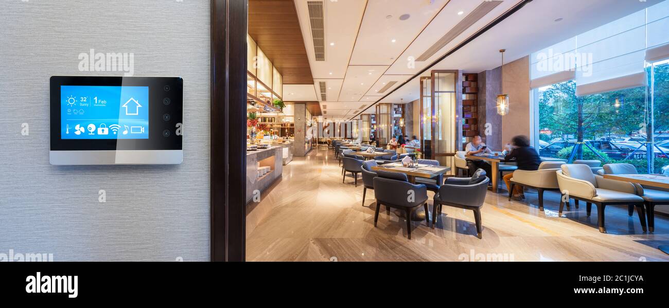 smart home in chinese restaurant Stock Photo - Alamy