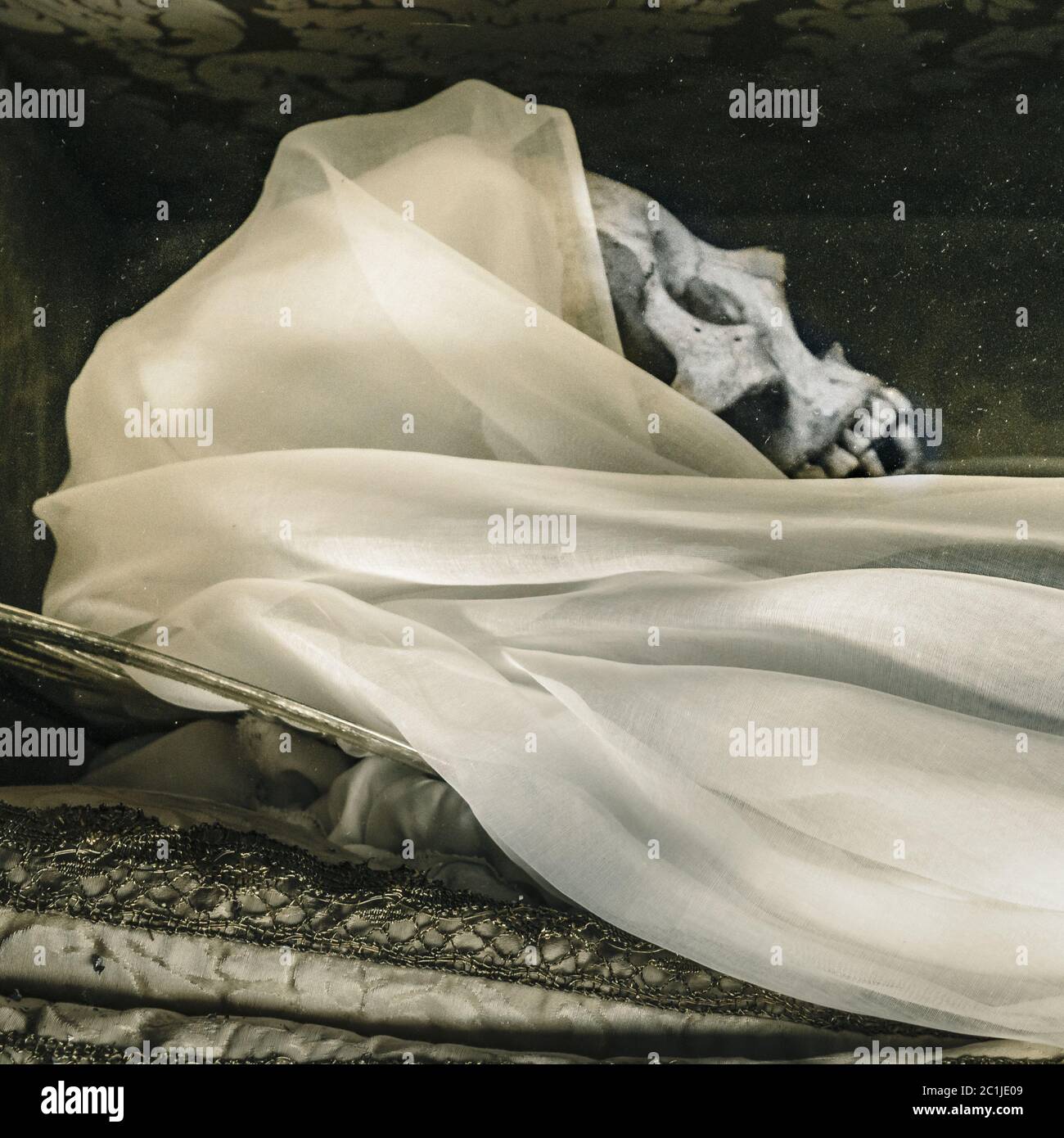 Saint Skeleton at Tomb Stock Photo - Alamy