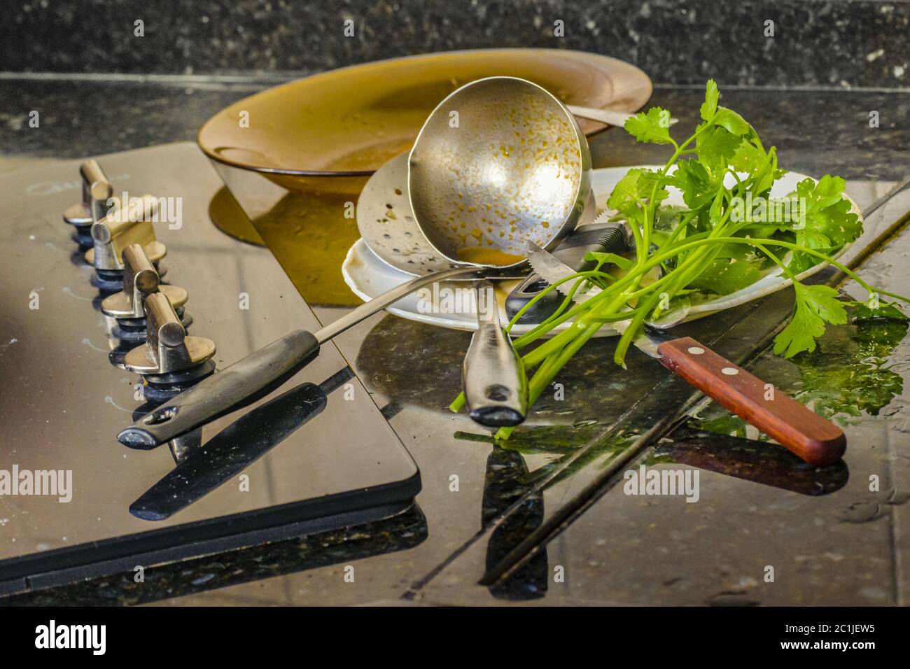 Dirty Pots Sink High Resolution Stock Photography and Images - Alamy