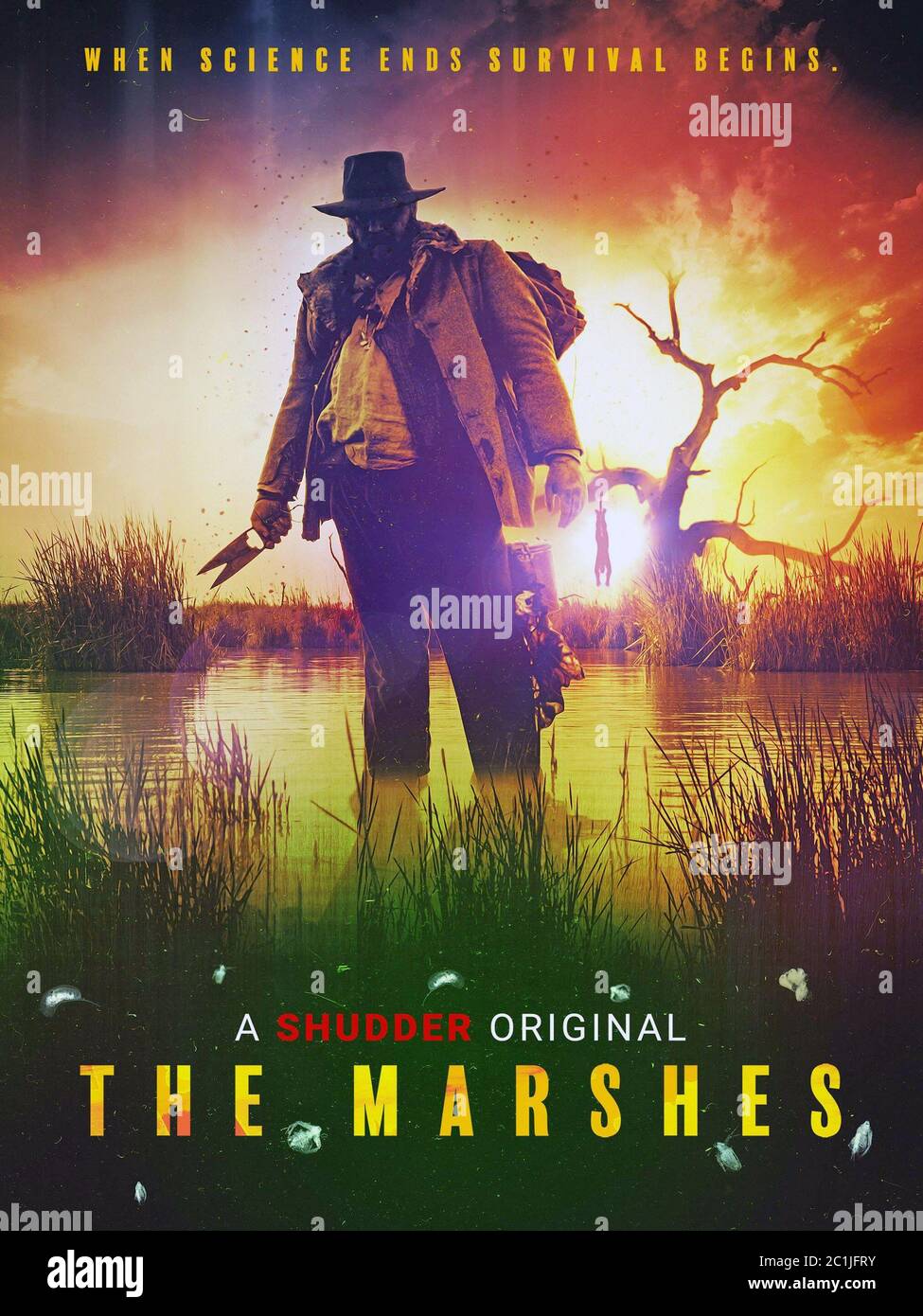 THE MARSHES, US poster, Eddie Baroo, 2018. © Shudder / Courtesy Everett ...