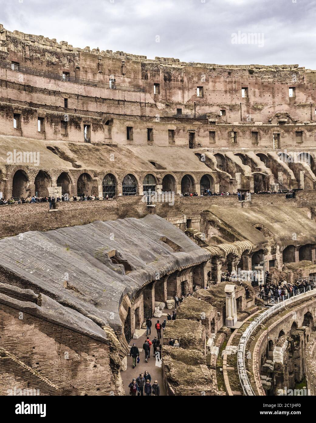 Roman Coliseum Interior View, Rome, Italy Stock Photo - Alamy