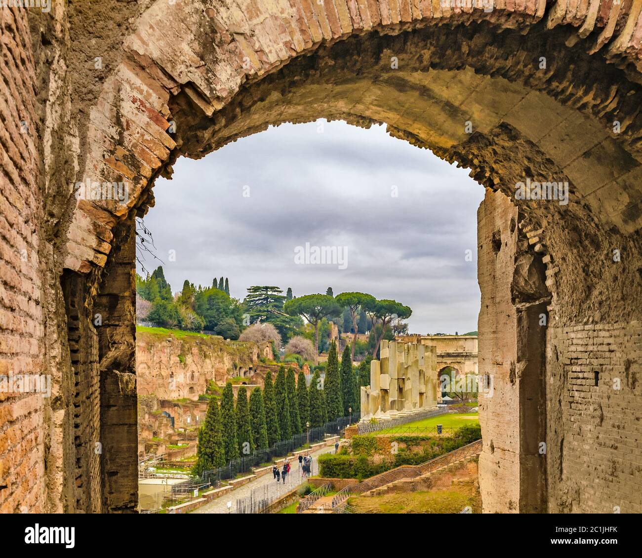 Roman Coliseum Interior View, Rome, Italy Stock Photo - Alamy