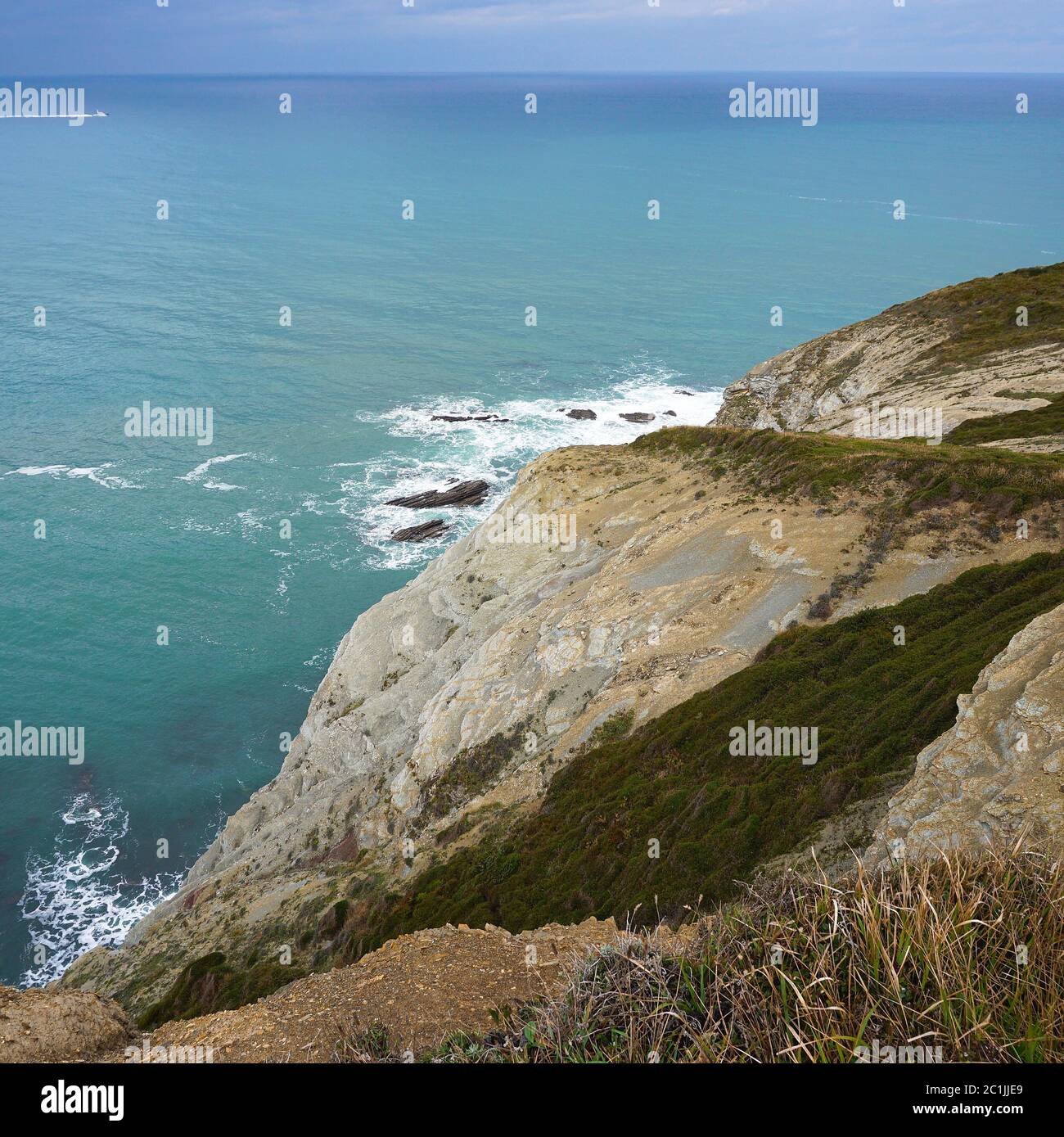 cliff in the coast Stock Photo - Alamy