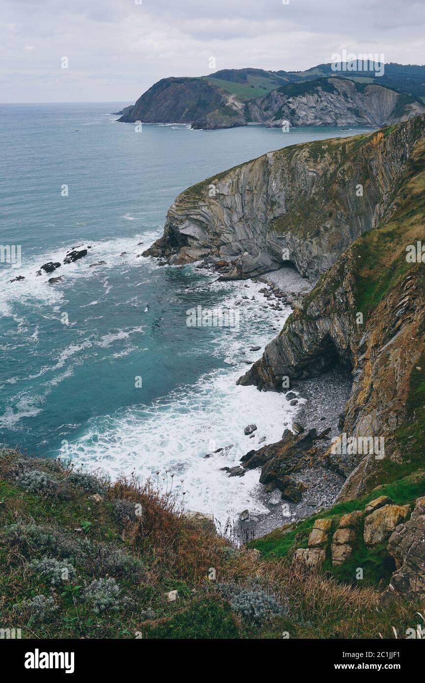cliff in the coast Stock Photo - Alamy