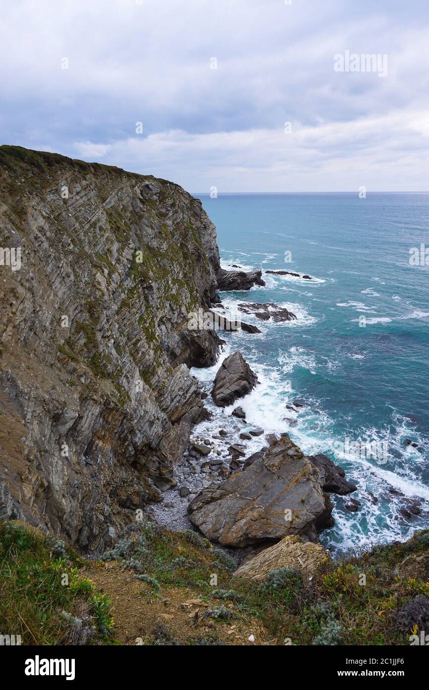 cliff in the coast Stock Photo - Alamy