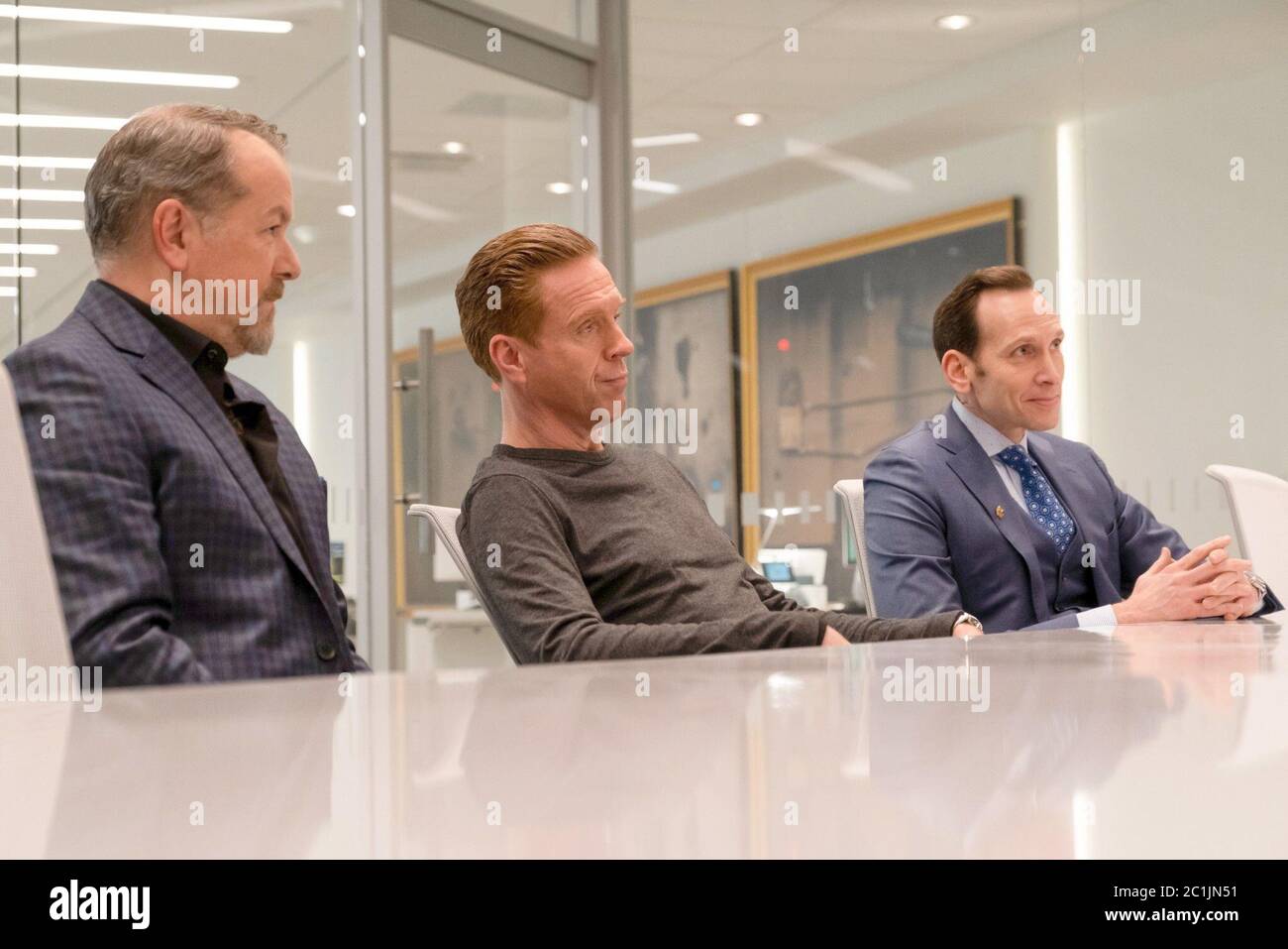 BILLIONS, from left: David Costabile, Damian Lewis, Stephen Kunken, The ...