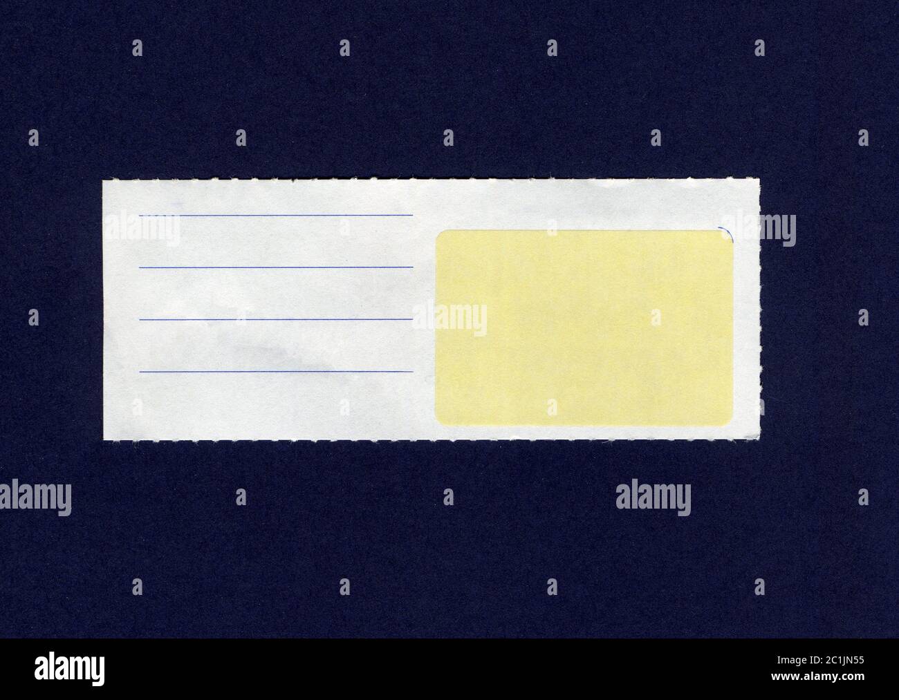 Blank note label Stock Photo - Alamy
