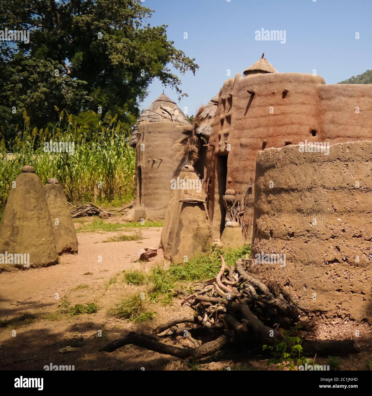 Traditional Tammari people village of Tamberma at Koutammakou, the Land ...