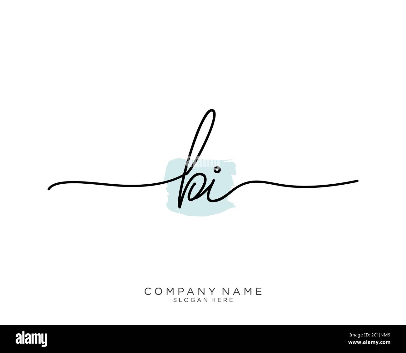 Bi initials logo hi-res stock photography and images - Alamy