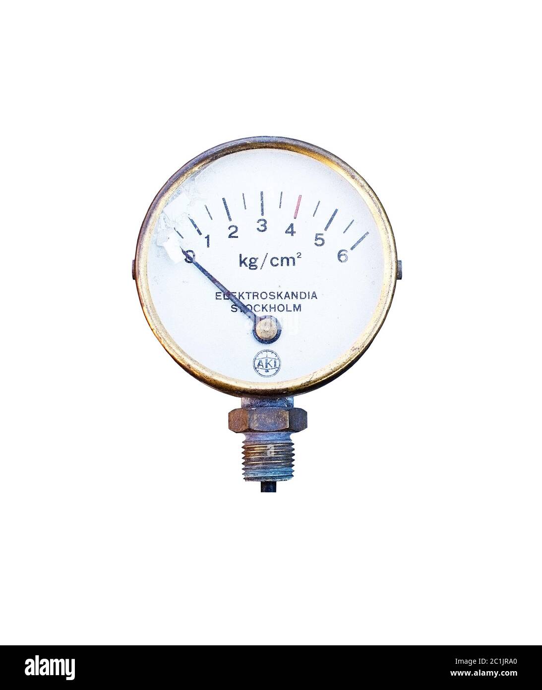 Pressure meter plumbing equipment Stock Photo - Alamy