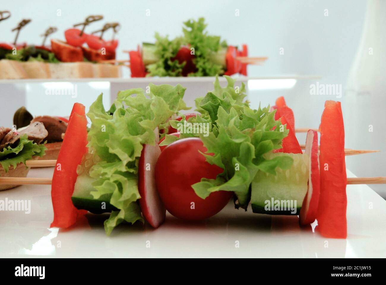 Food appetizers on restaurant table hi-res stock photography and images ...