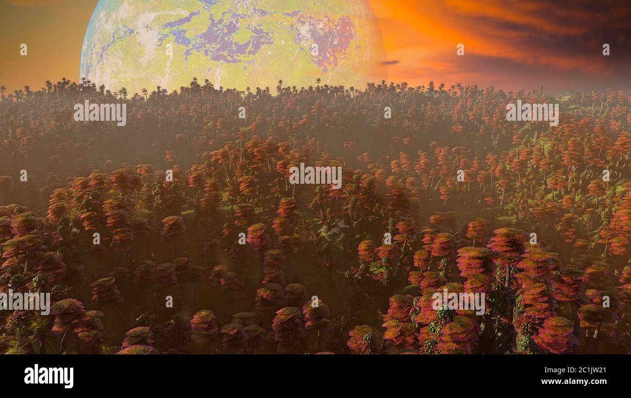 Alien Landscape Forest