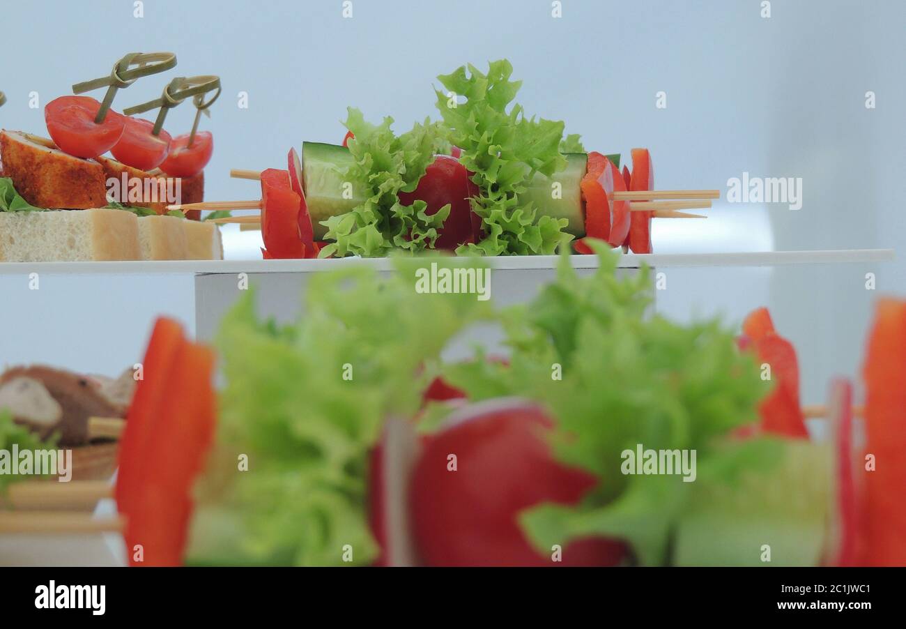 Set of appetizers on white background closeup stock image Stock Photo ...