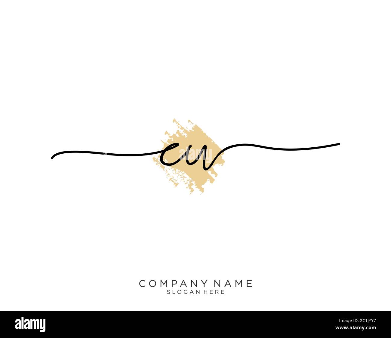 Letter cw logo Stock Vector Images - Alamy