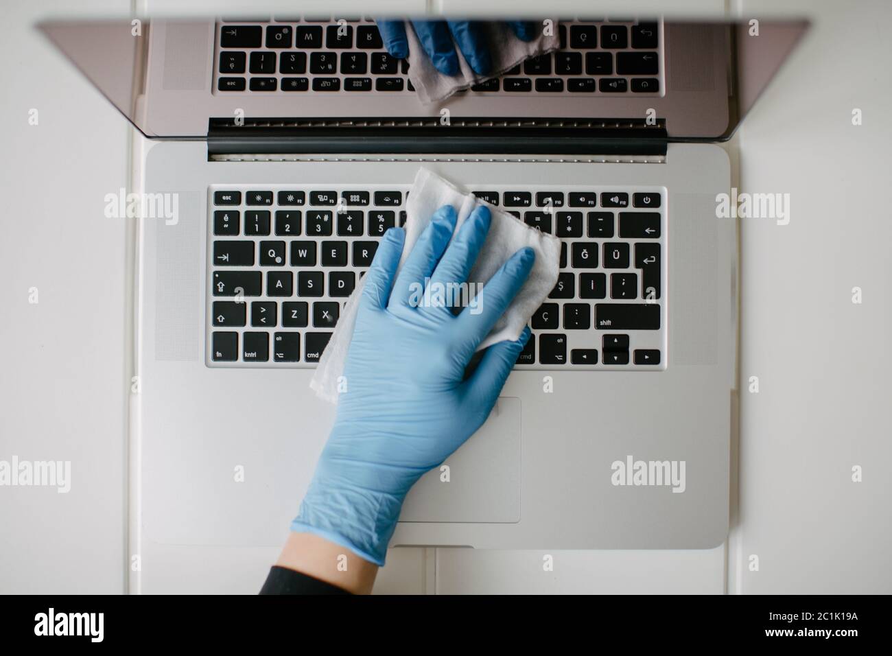 Disinfectant keyboard hi-res stock photography and images - Alamy