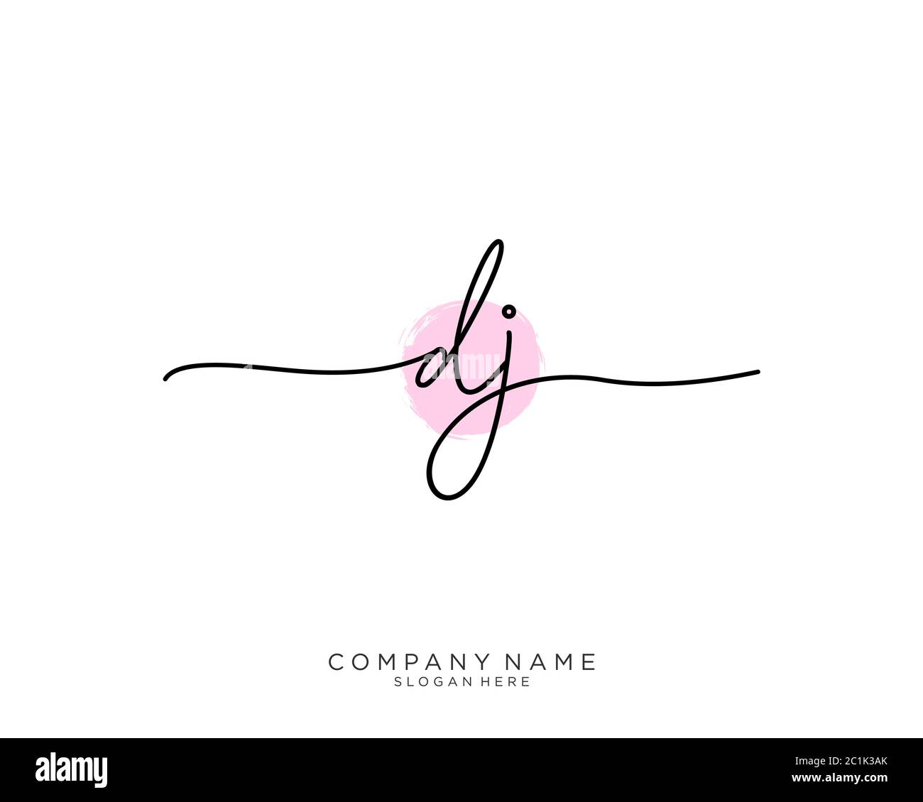 Dj initials logo Stock Vector Images - Alamy