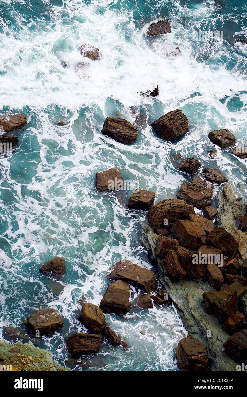 rock in the sea Stock Photo - Alamy