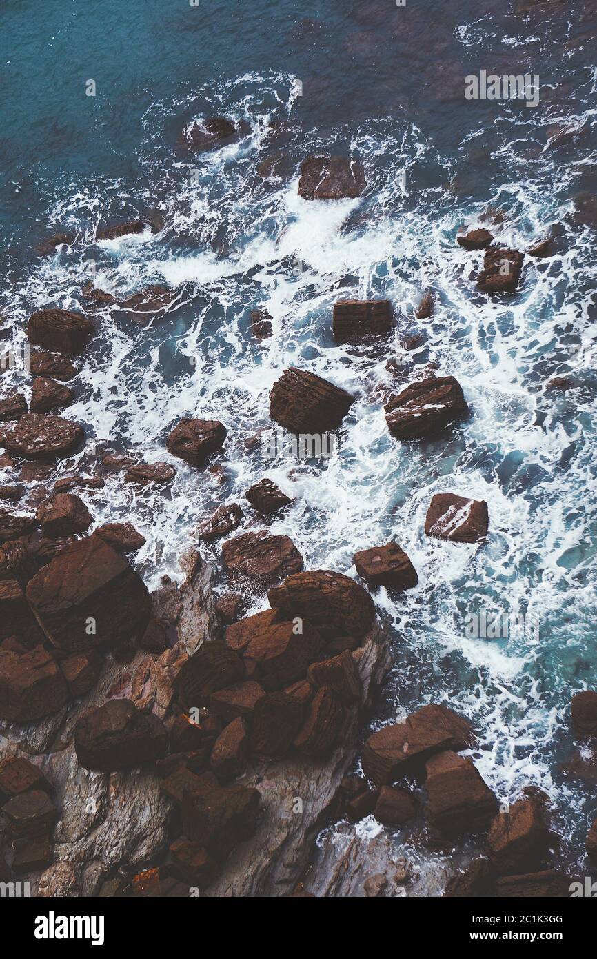 rock in the sea Stock Photo - Alamy